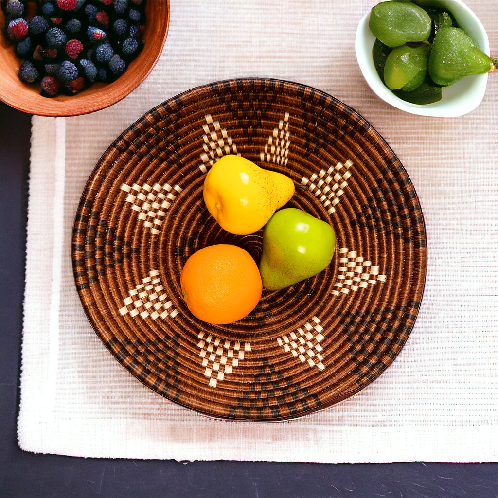 African Rwanda Woven Basket - Brown Hierarchy – THE AFRICAN HOME GOODS
