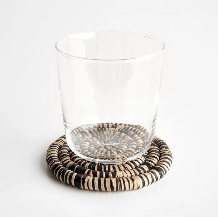 Heather Coasters, Black/Natural Set of 6 – THE AFRICAN HOME GOODS