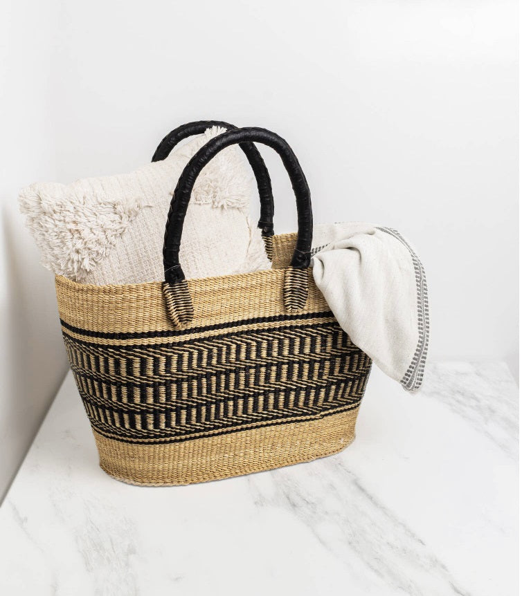 Vea Heavy Duty African Basket - Ghana Bolga - Shopping Natural Basket ...